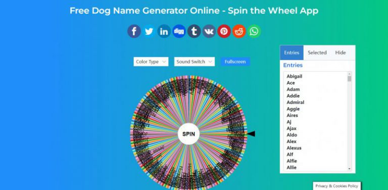 Random Animal Generator Wheel - Wheel Spinner App