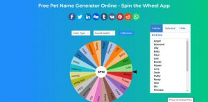 Dog Name Generator - Wheel Spinner App