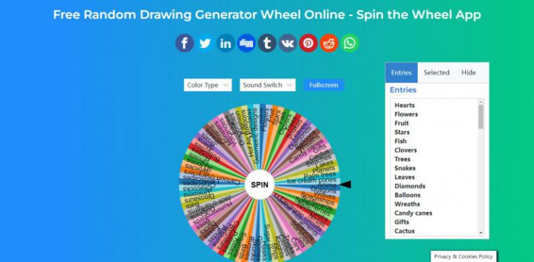 Color Wheel Picker - Wheel Spinner App