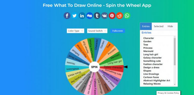 Random Drawing Generator Wheel - Wheel Spinner App